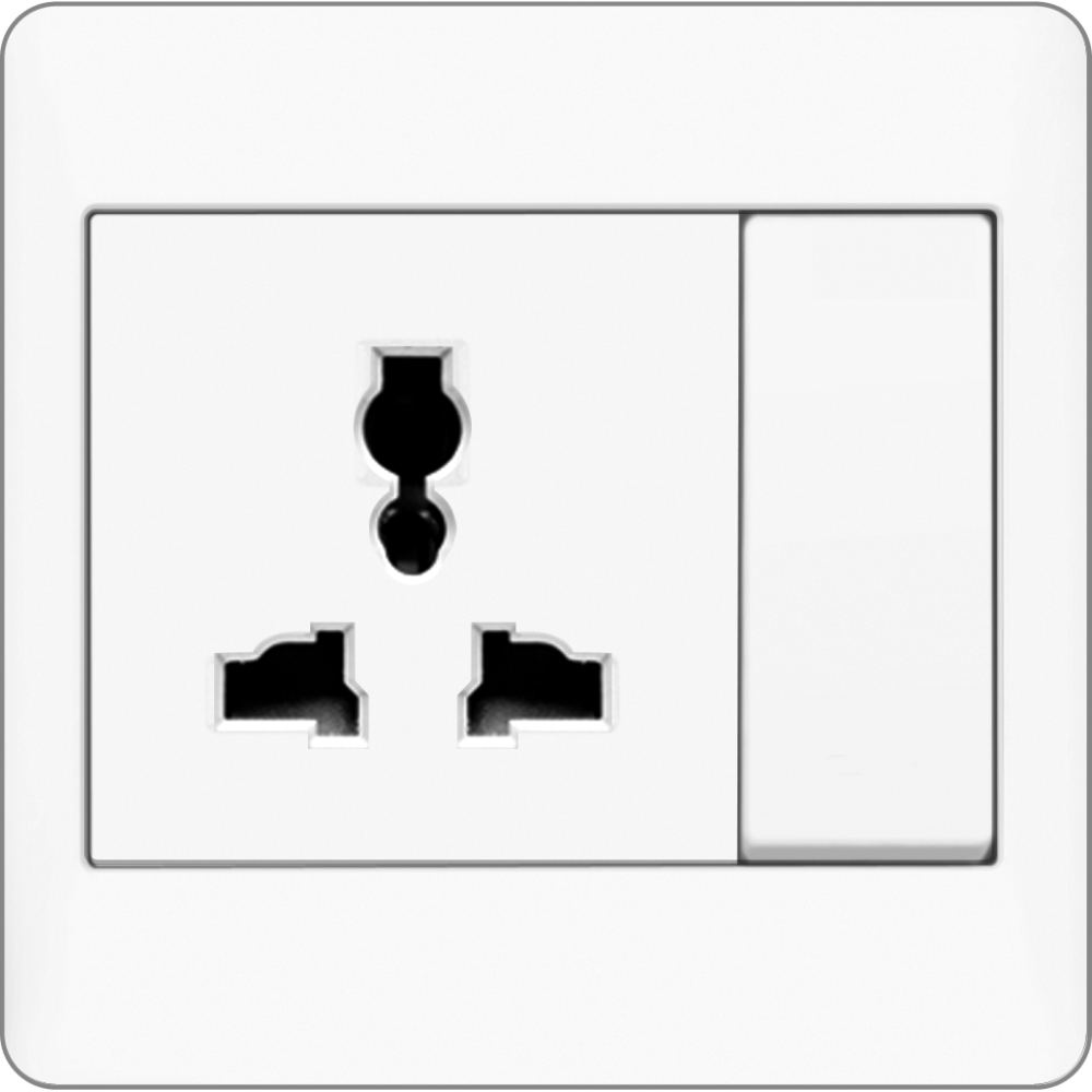 B2000L Universal Socket Outlet w/ Switch